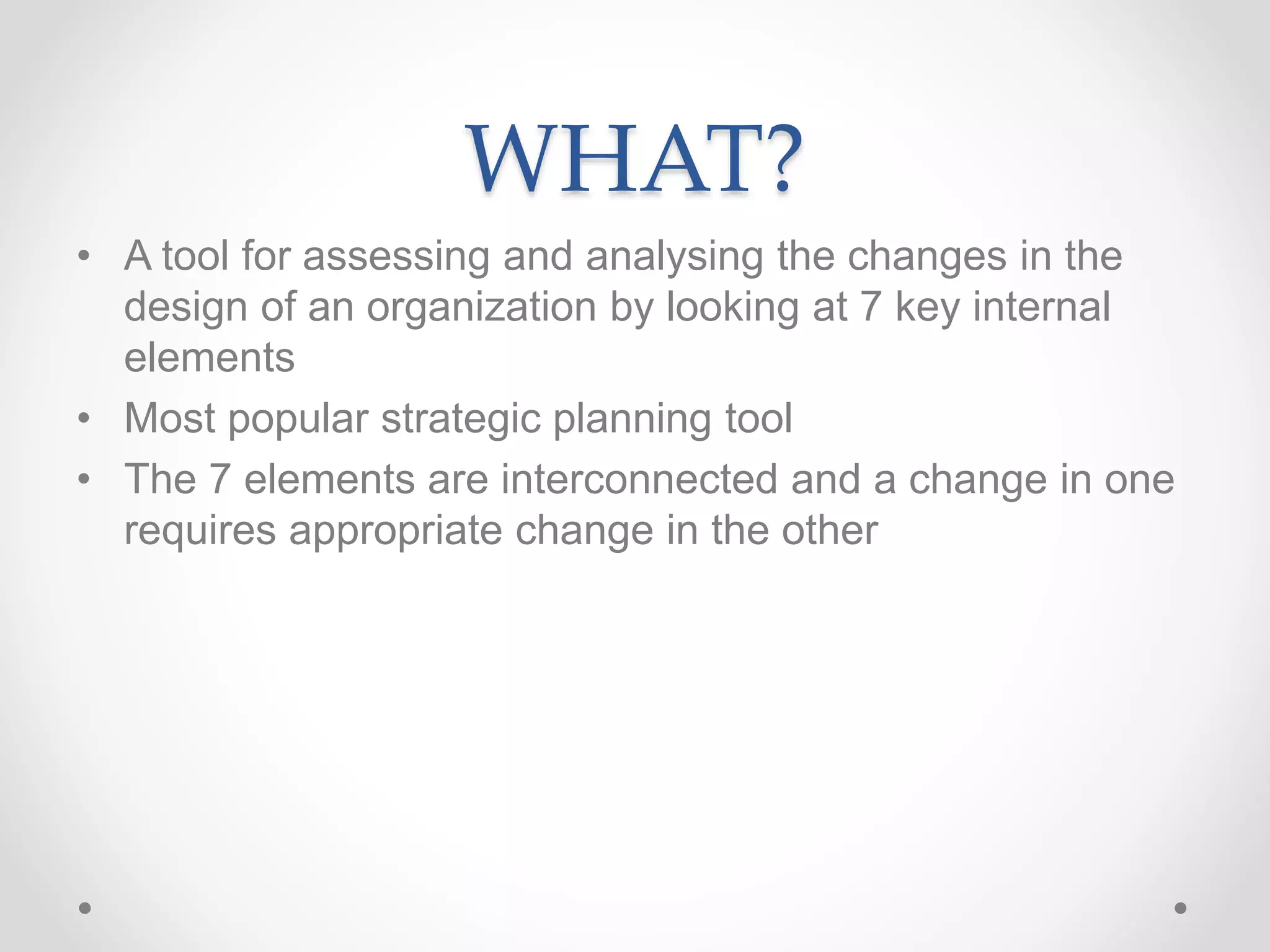 Mc kinsey 7s model and change managment | PPTX