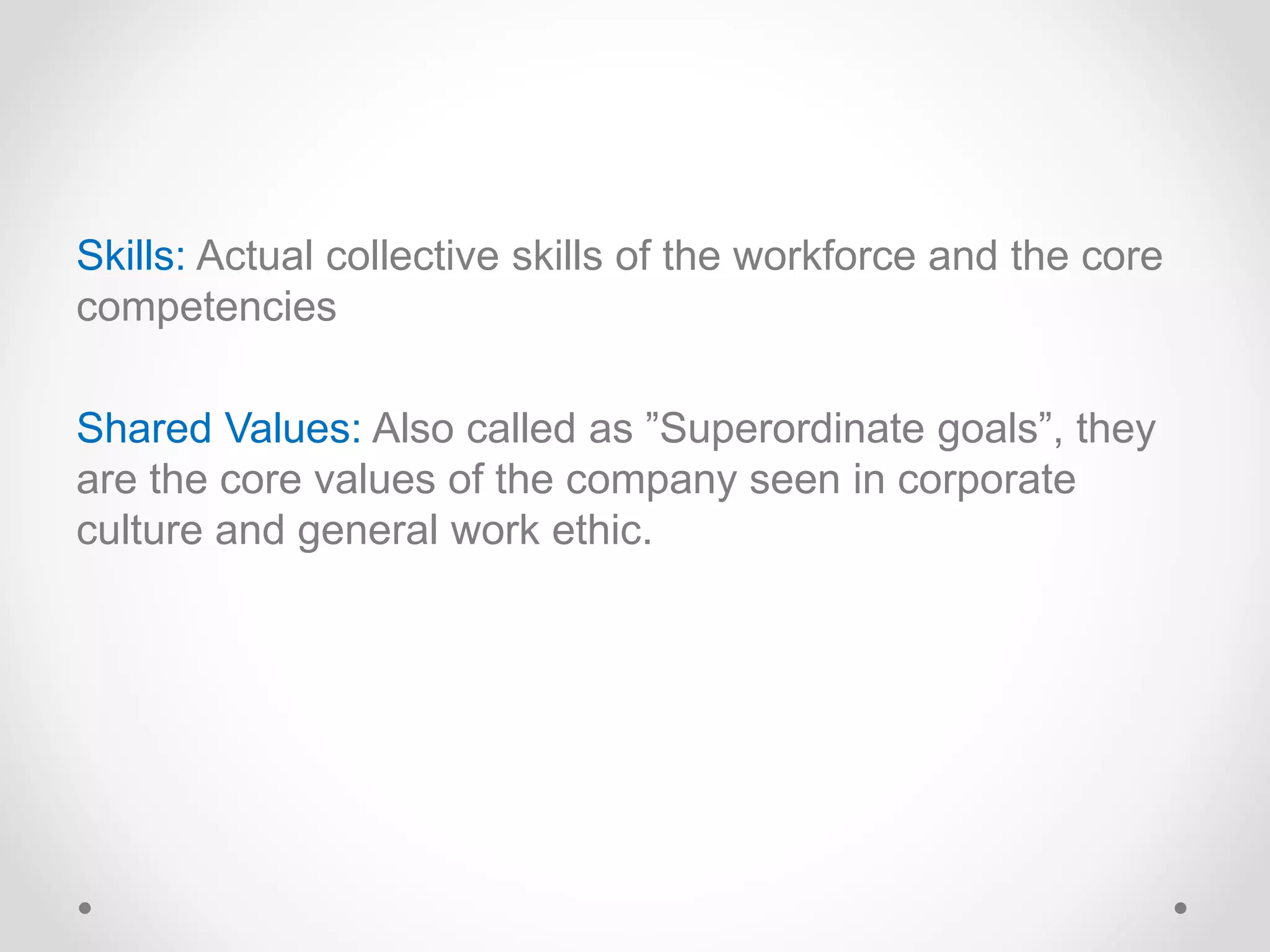 Mc kinsey 7s model and change managment | PPTX | Business ...