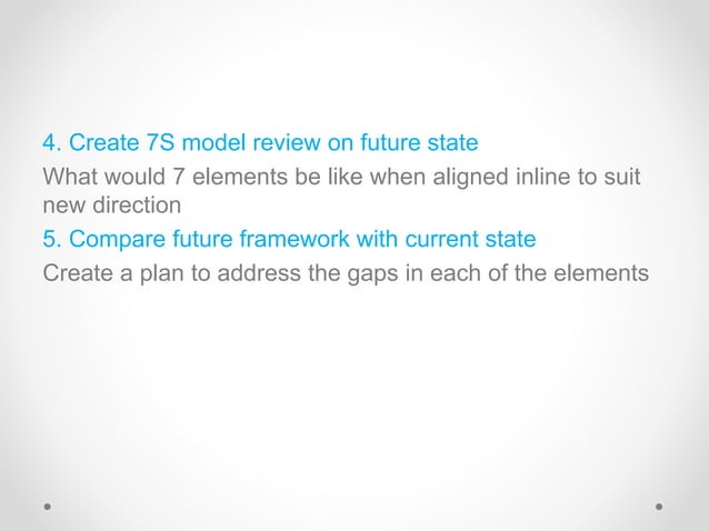 Mc kinsey 7s model and change managment | PPTX | Business ...