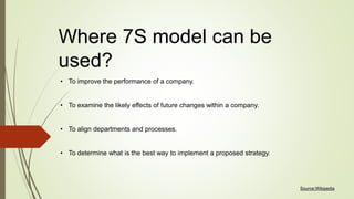 Mckinsey 7s model | PPTX