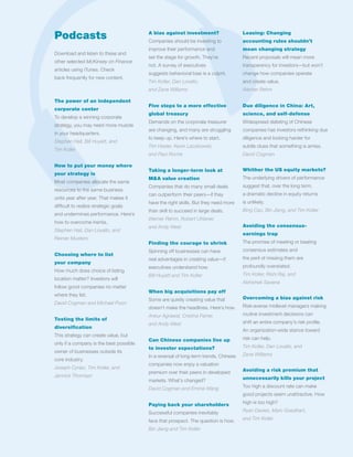 McKinsey on Finance | PDF | Mergers and Acquisitions | Business Banking & Finance