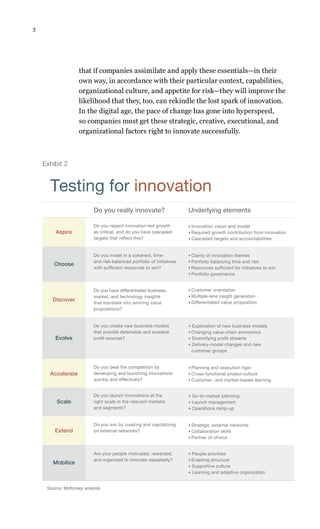 Mc kinsey the eight essentials of innovation | PDF