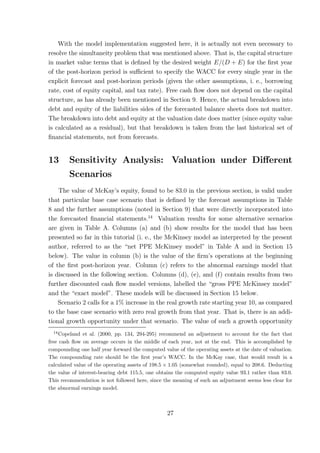 Mckinsey tutorial on valuations | PDF
