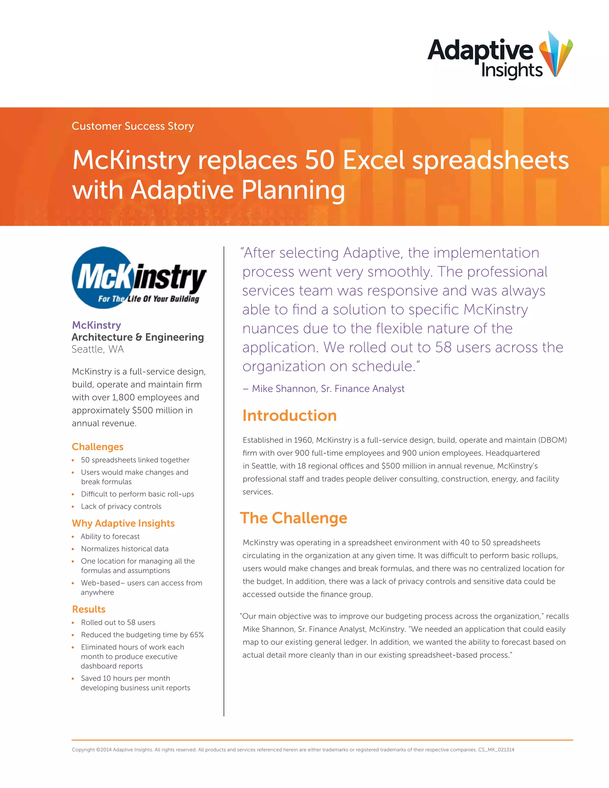 McKinstry case study final | PDF