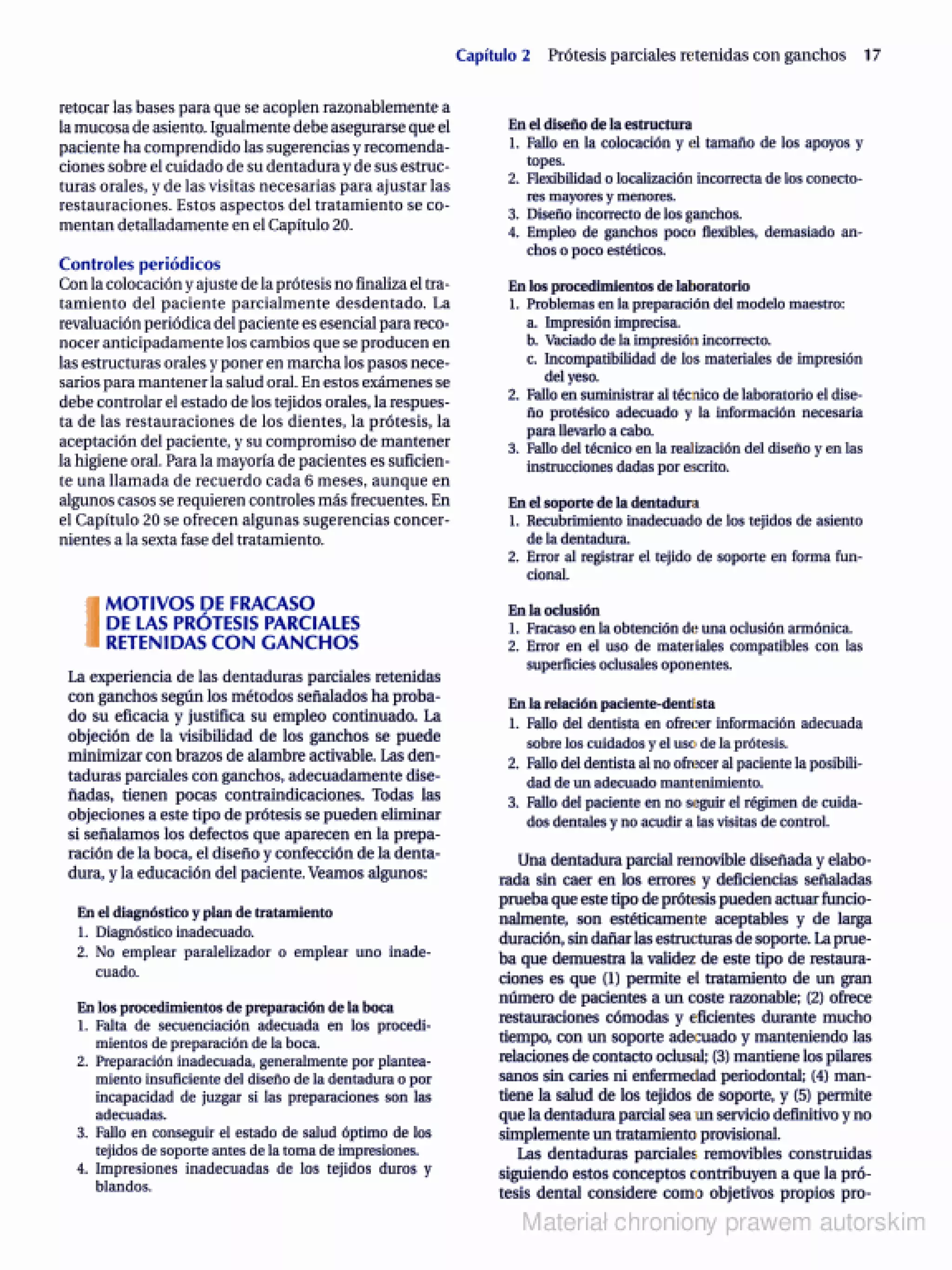 Prótesis Parcial Removible- Mckraken | PDF