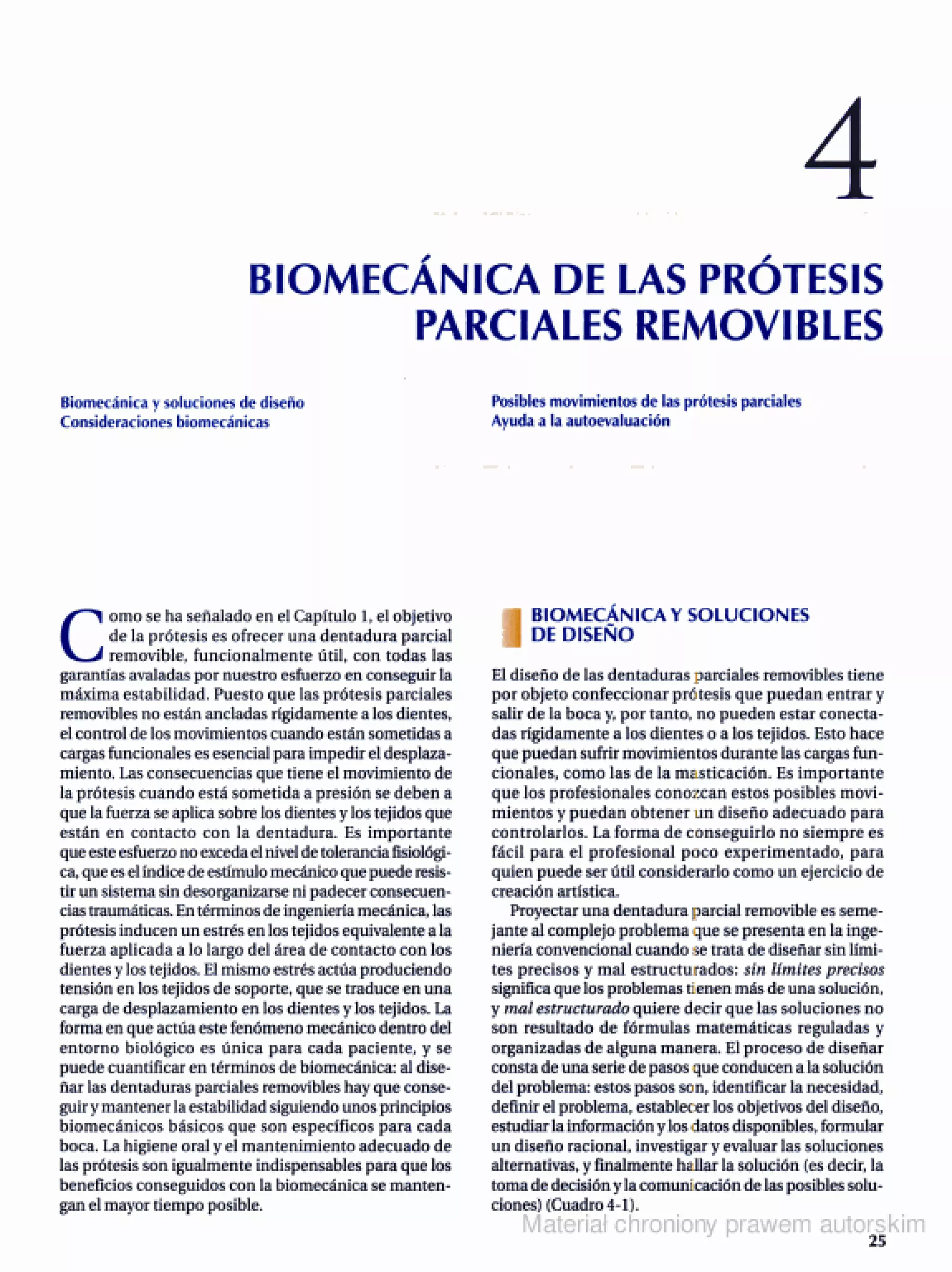 Prótesis Parcial Removible- Mckraken | PDF