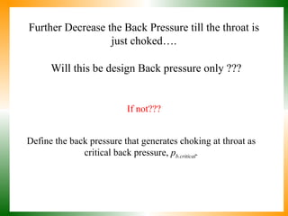 Gas dynamics for study of nozzles design.ppt