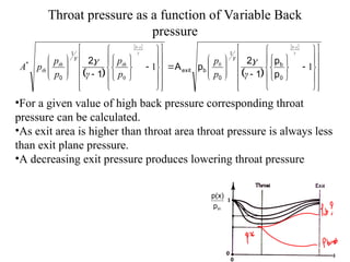 Gas dynamics for study of nozzles design.ppt