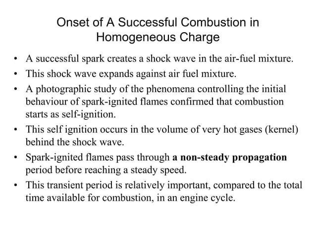 Internal combustion engine, Combustion in SI Engines | PPT | Physics ...