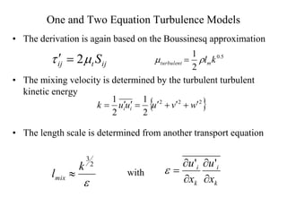 modeling of turbulent flows : prandtl mixing length theory | PPT