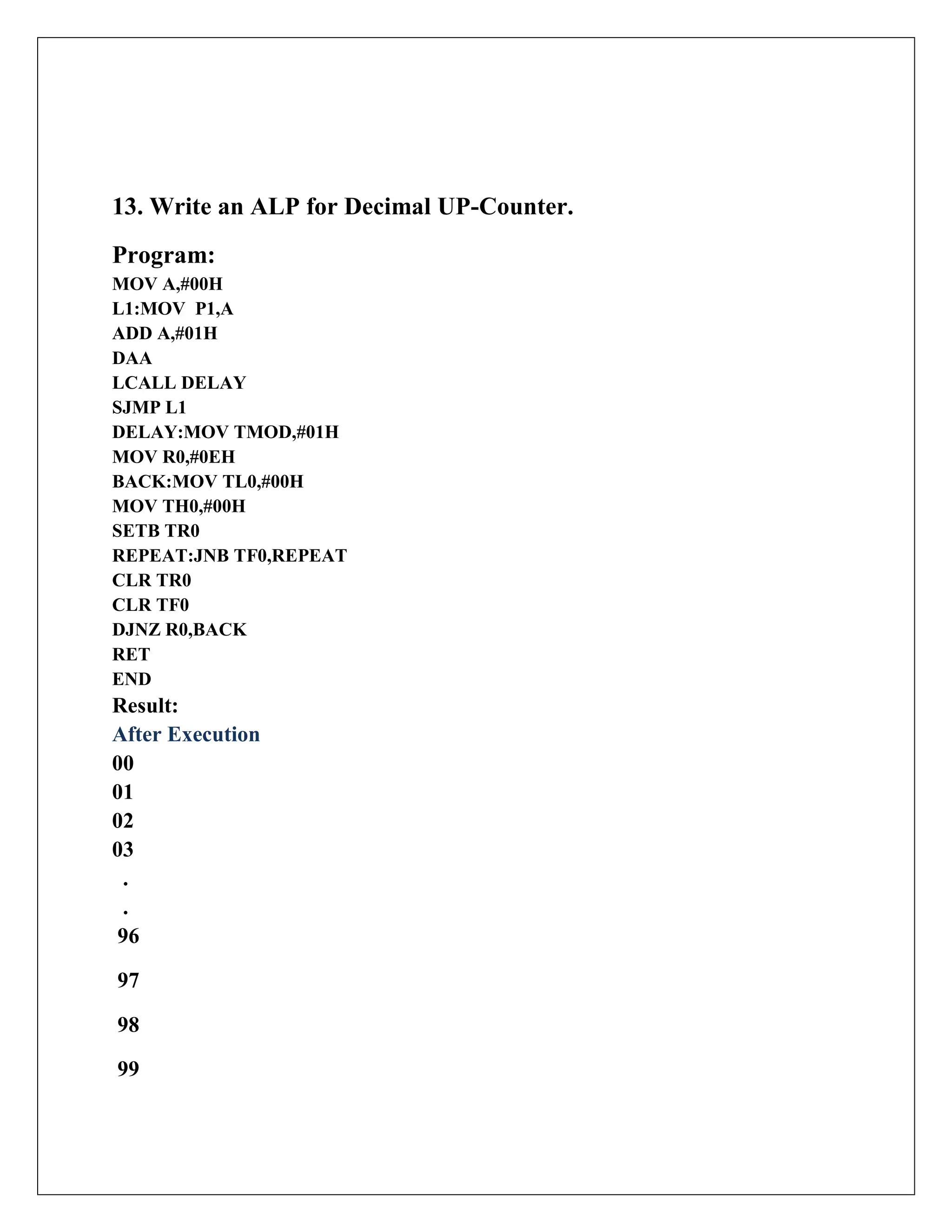 Microcontroller lab manual 2022 scheme vtu | DOCX
