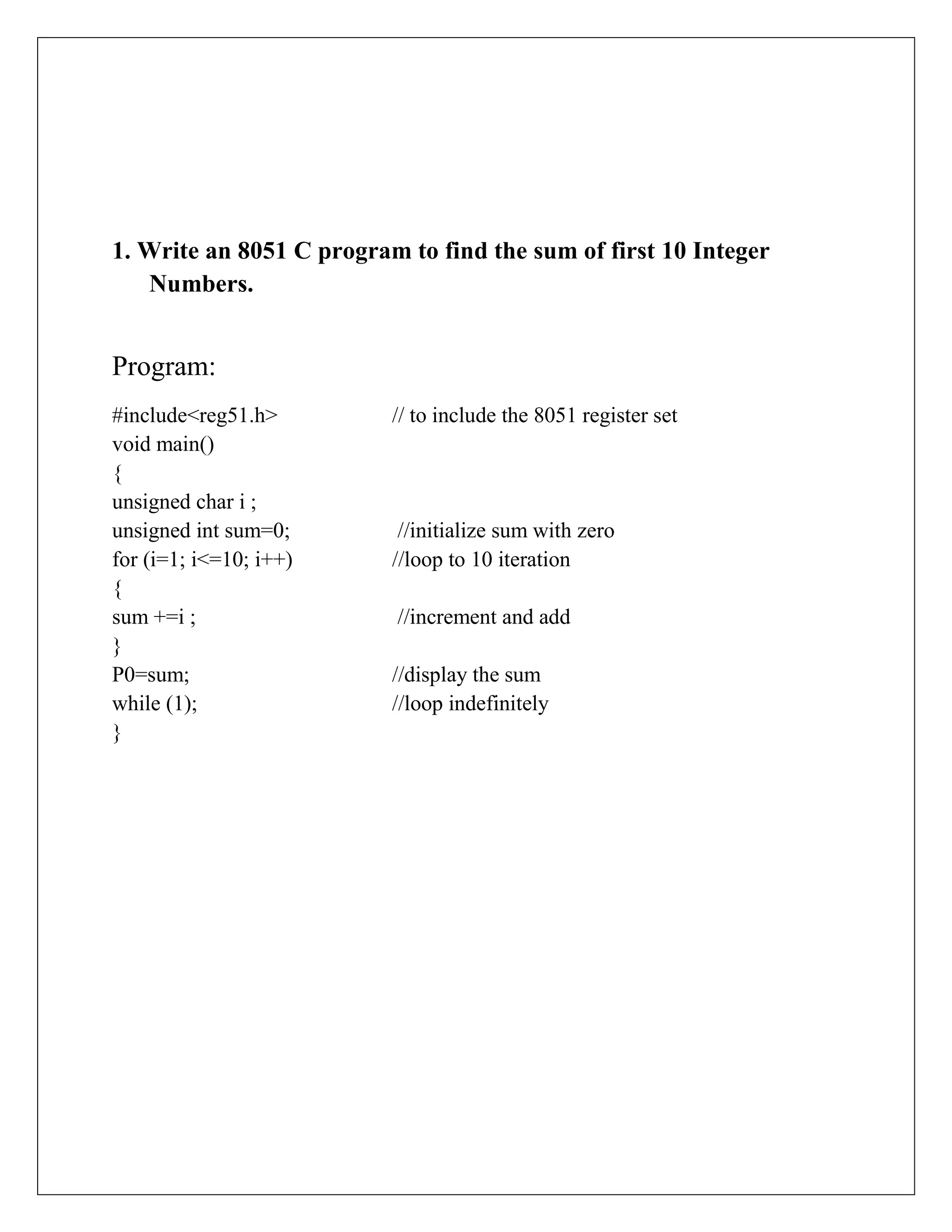 Microcontroller lab manual 2022 scheme vtu | DOCX
