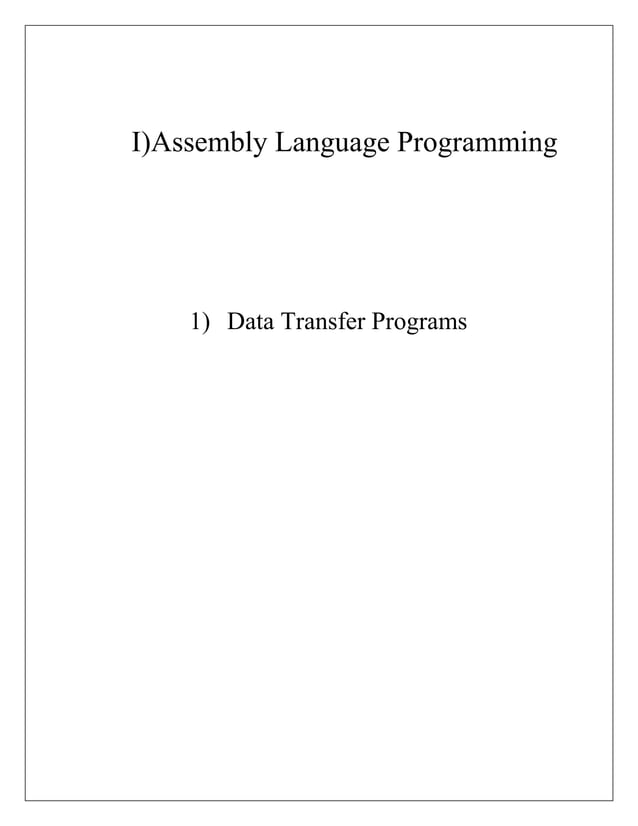 Microcontroller lab manual 2022 scheme vtu | DOCX | Civil Engineering Industry | Industries
