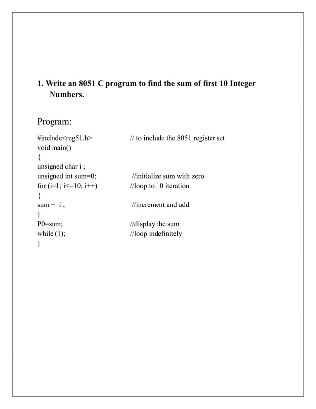 Microcontroller lab manual 2022 scheme vtu | DOCX | Civil Engineering Industry | Industries