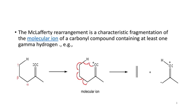 McLaffertey rearrangement. | PPTX | Chemistry | Science