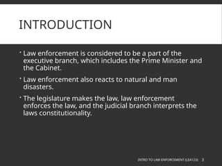 types, functions & administrative practices of law enforcement in ...