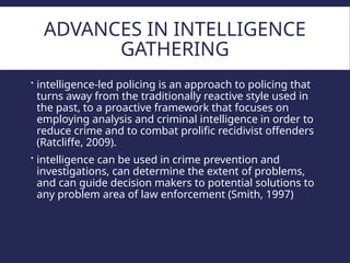technological developments in law enforcement | PPTX