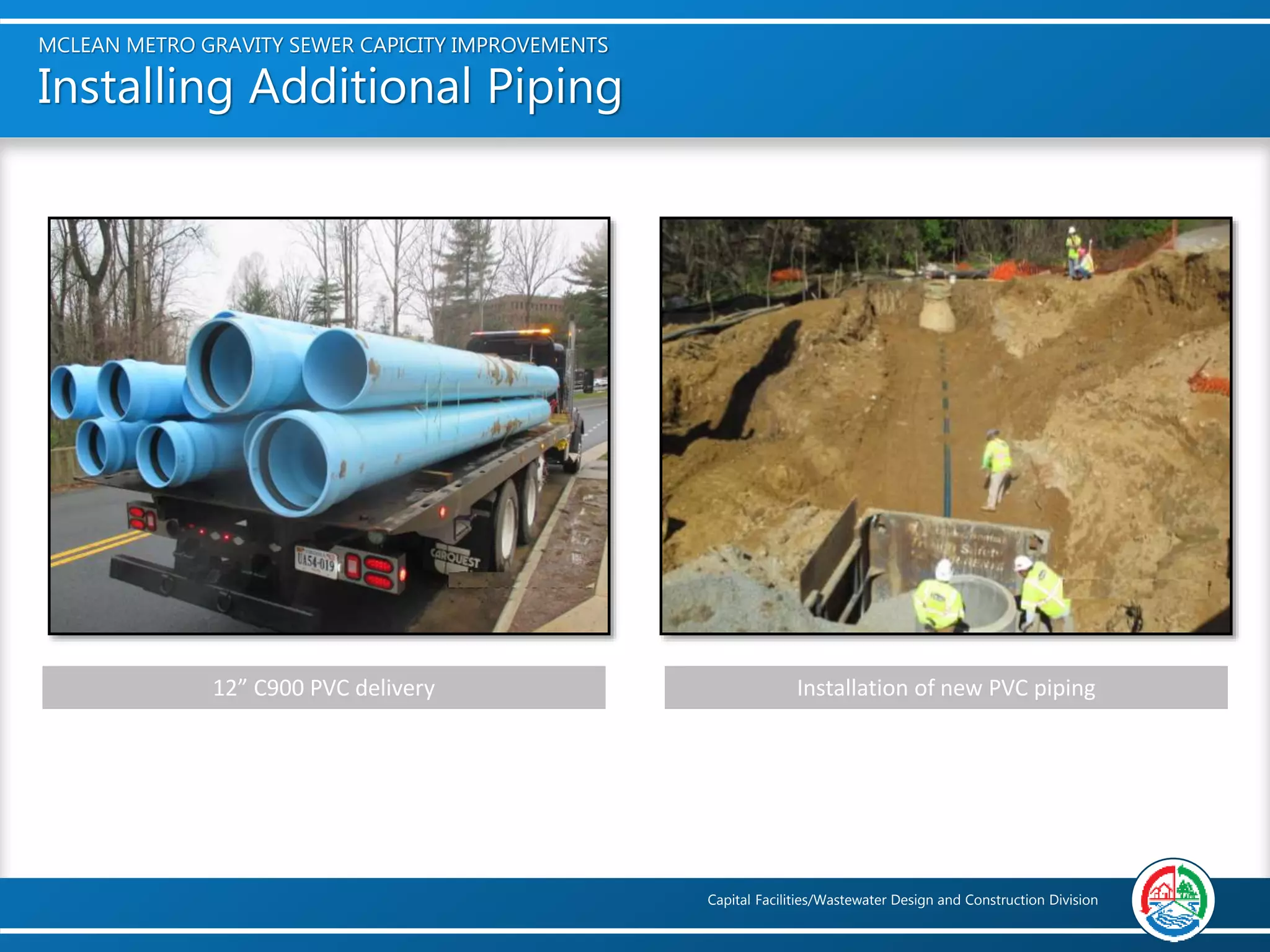 McLean Metro Gravity Sewer Capacity Improvements | PPT