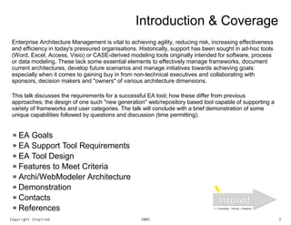 EA Management Tools | PPT