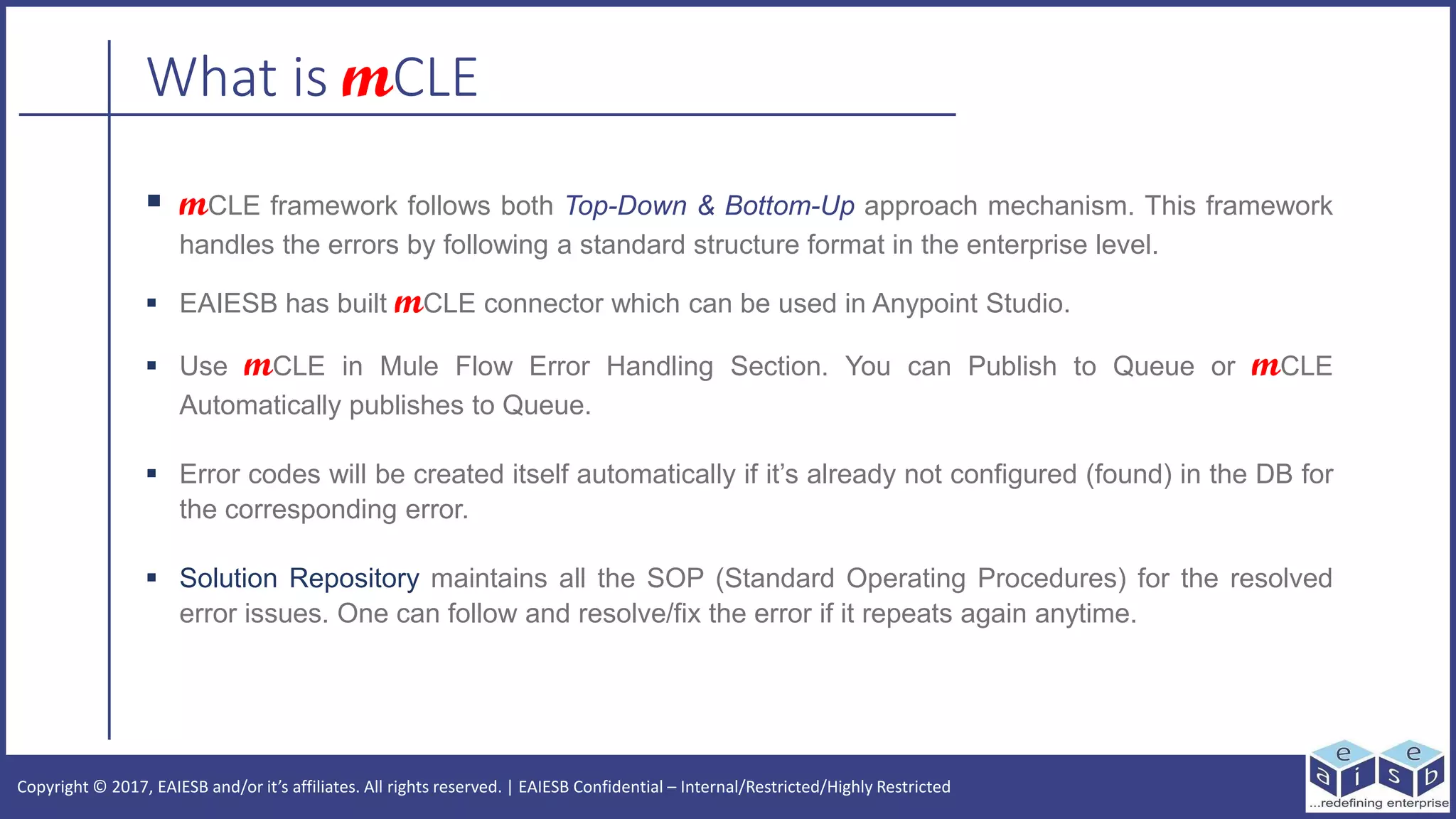 Mule Common Logging & Error Handling Framework | PDF
