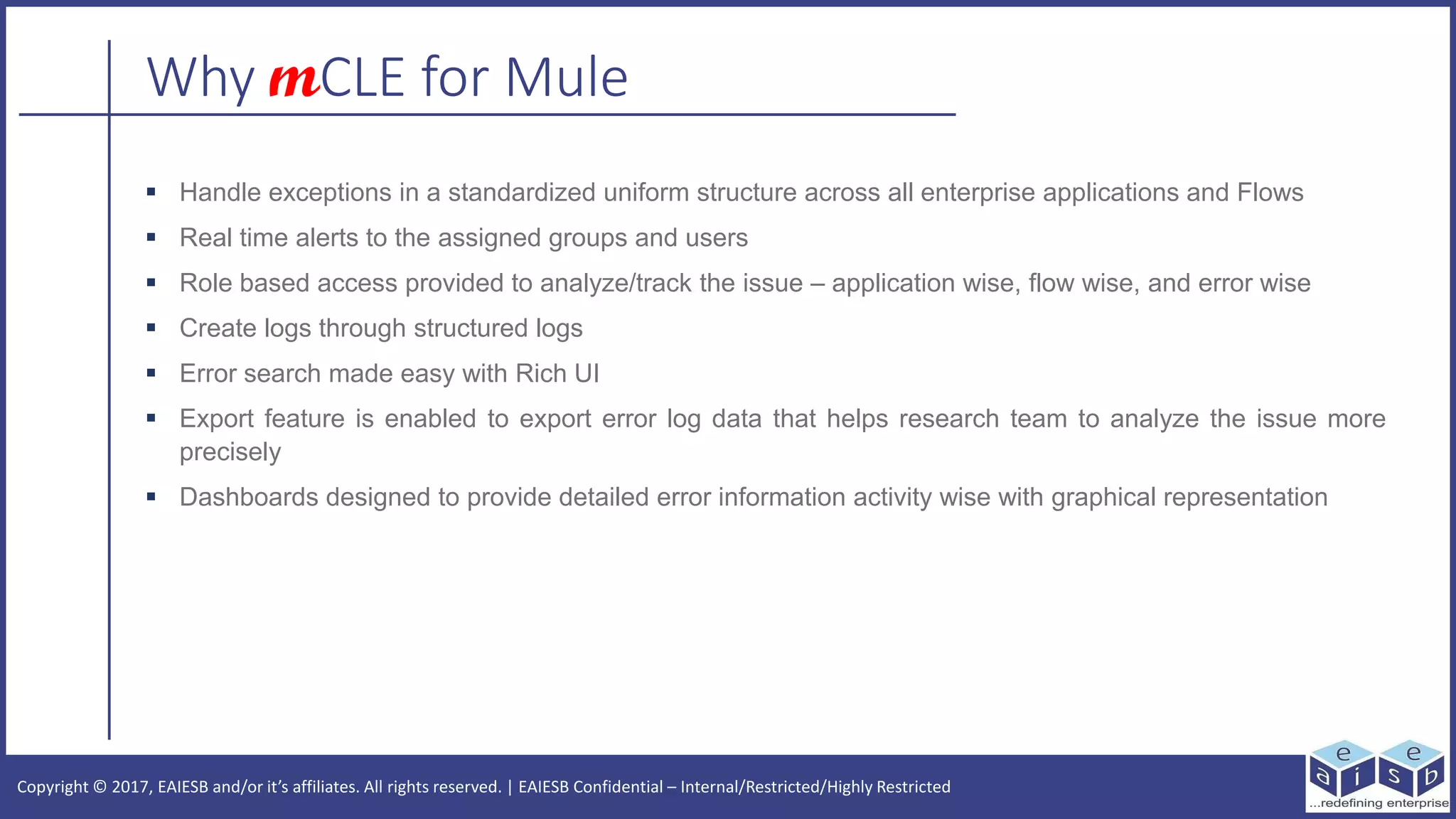 Mule Common Logging And Error Handling Framework Ppt