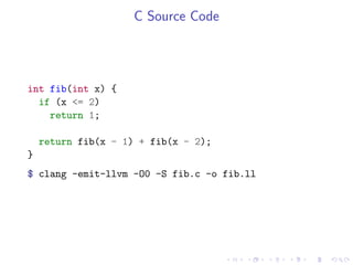 Part II: LLVM Intermediate Representation | PDF