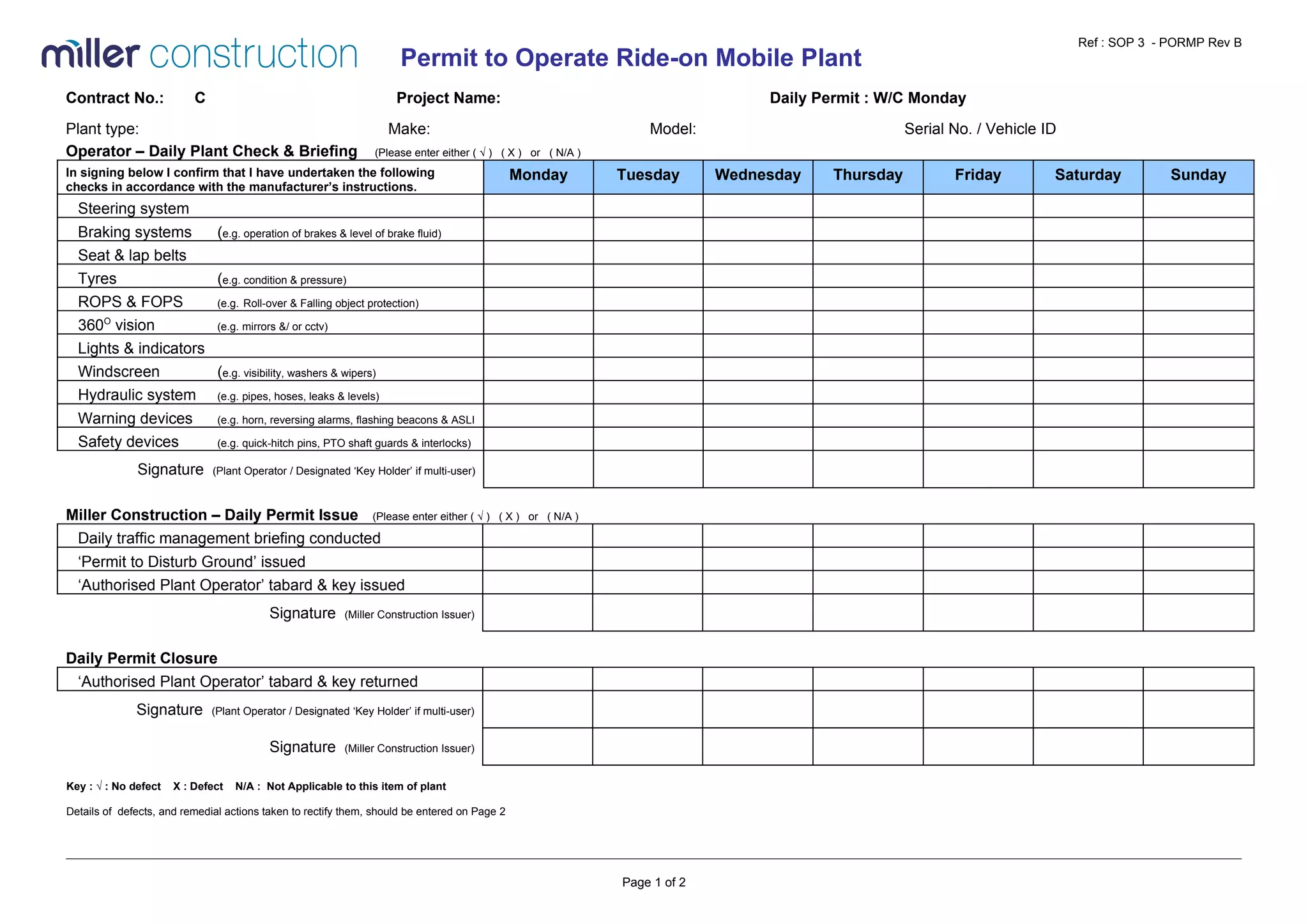 Mcl sop (no.03)_-_permit_to_operate_ride-on_mobile_plant_(rev_b_aug_09 ...