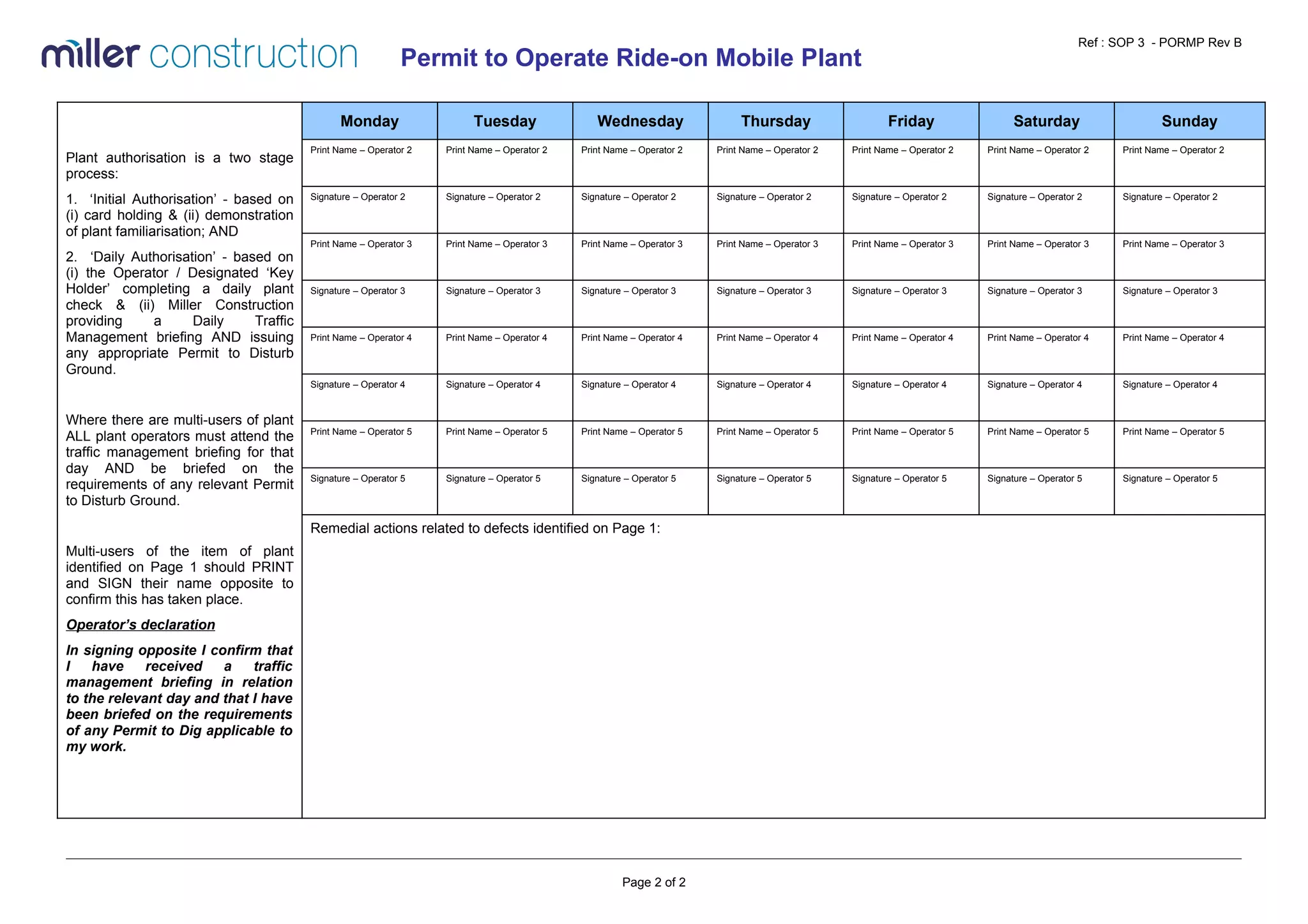 Mcl sop (no.03)_-_permit_to_operate_ride-on_mobile_plant_(rev_b_aug_09 ...