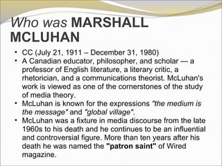 Mc Luhan | PPT