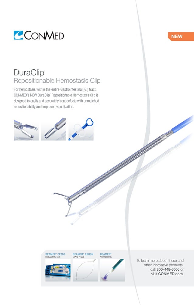 DuraClip™ Repositionable Hemostasis Clip | PDF | Digestive Disorders ...