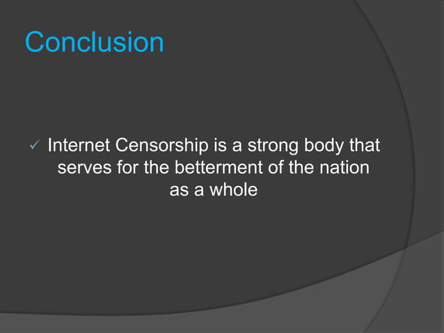 Internet censorship research paper | PPTX