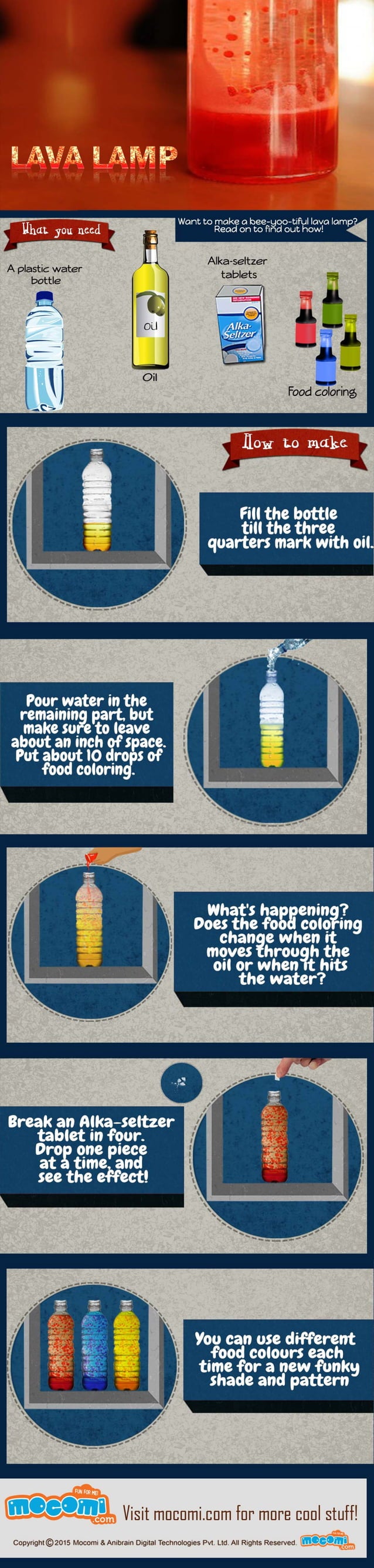 How to Make a Lava Lamp Craft Ideas – Mocomi Kids | PDF