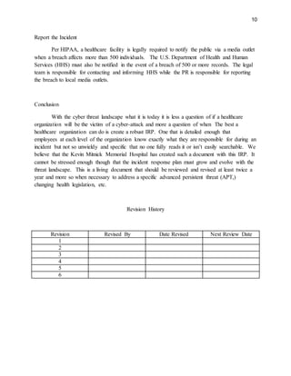 Sample Incident Response Plan | DOCX