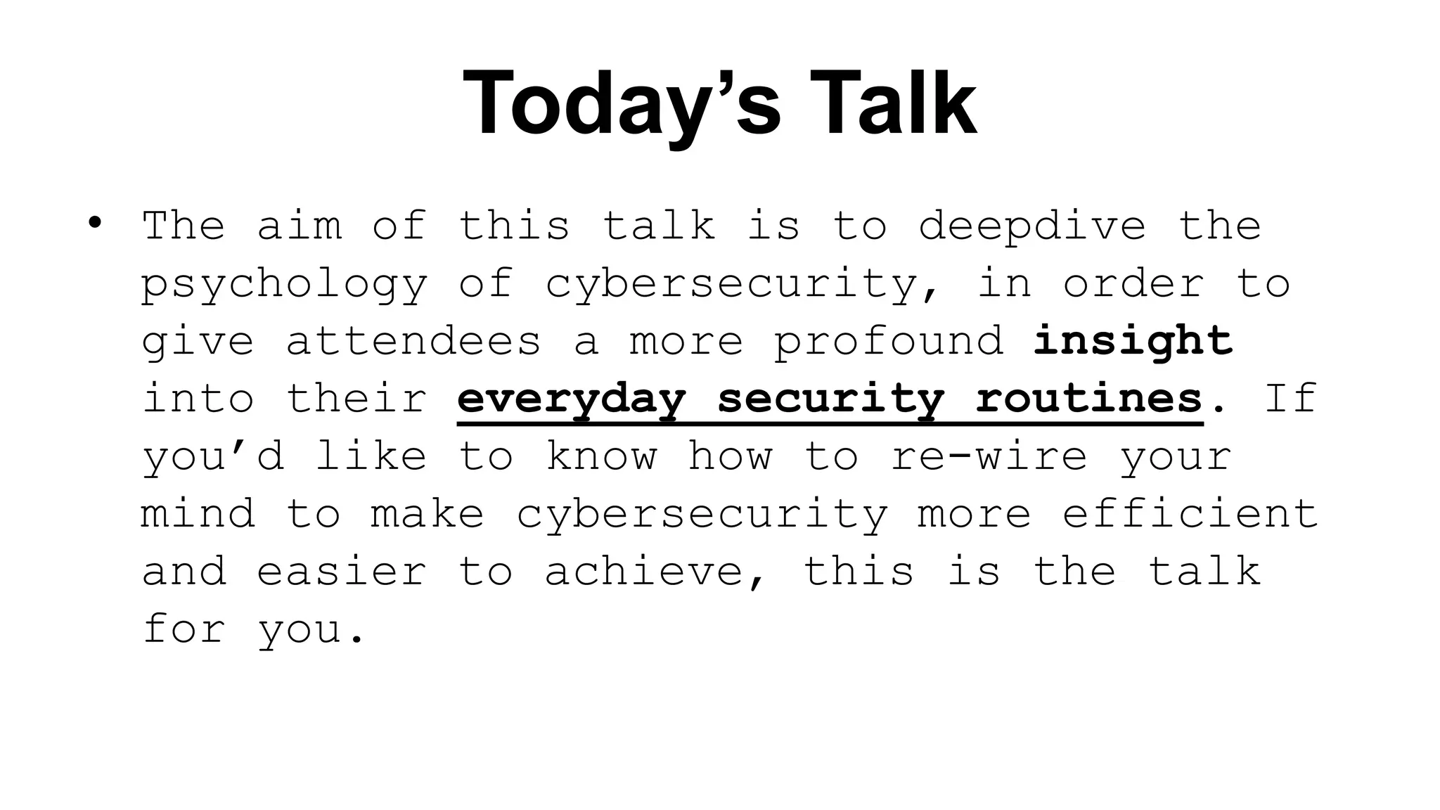 Information security consciousness | PPTX