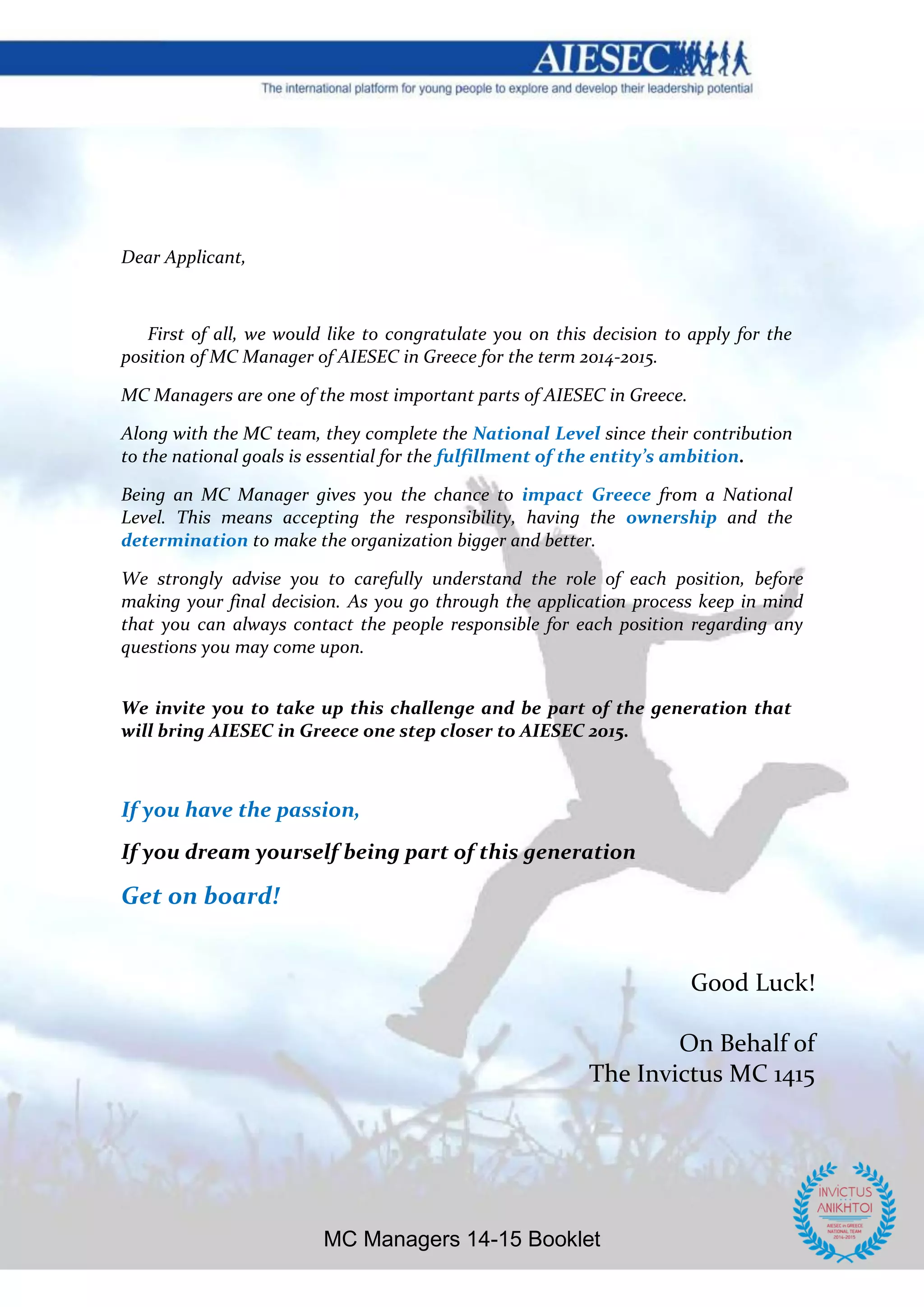 MC managers 14 15 booklet | PDF