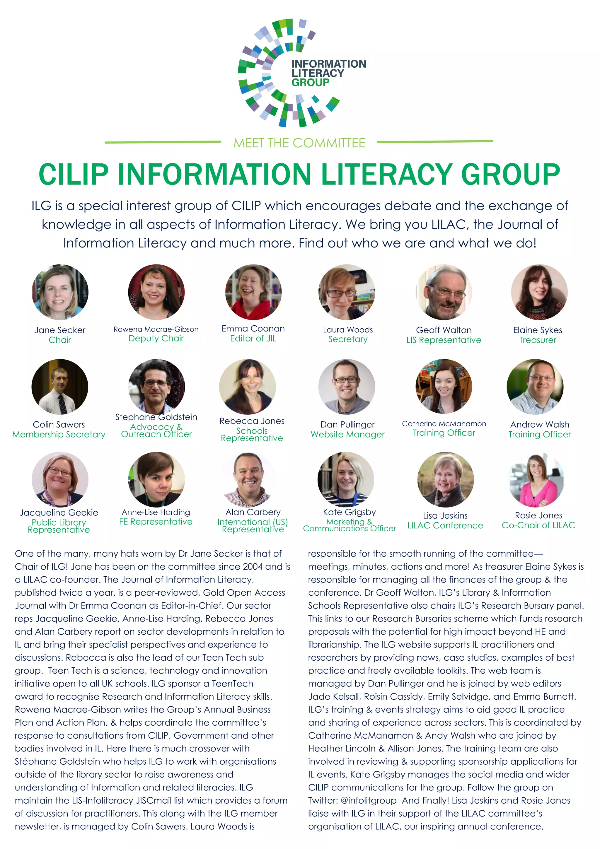 ILG Who are we? Meet the Committee - McManamon | PDF