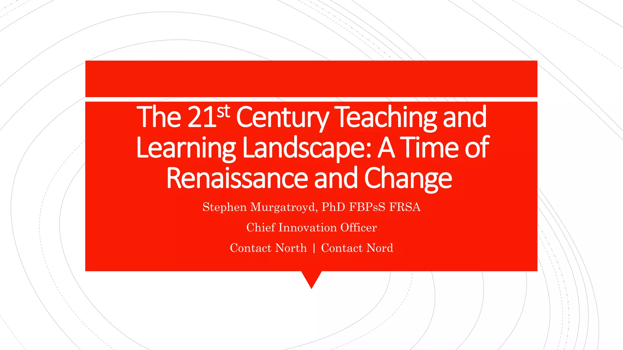 McMaster Continuing Education Presentation, Sept 2017 | PPT