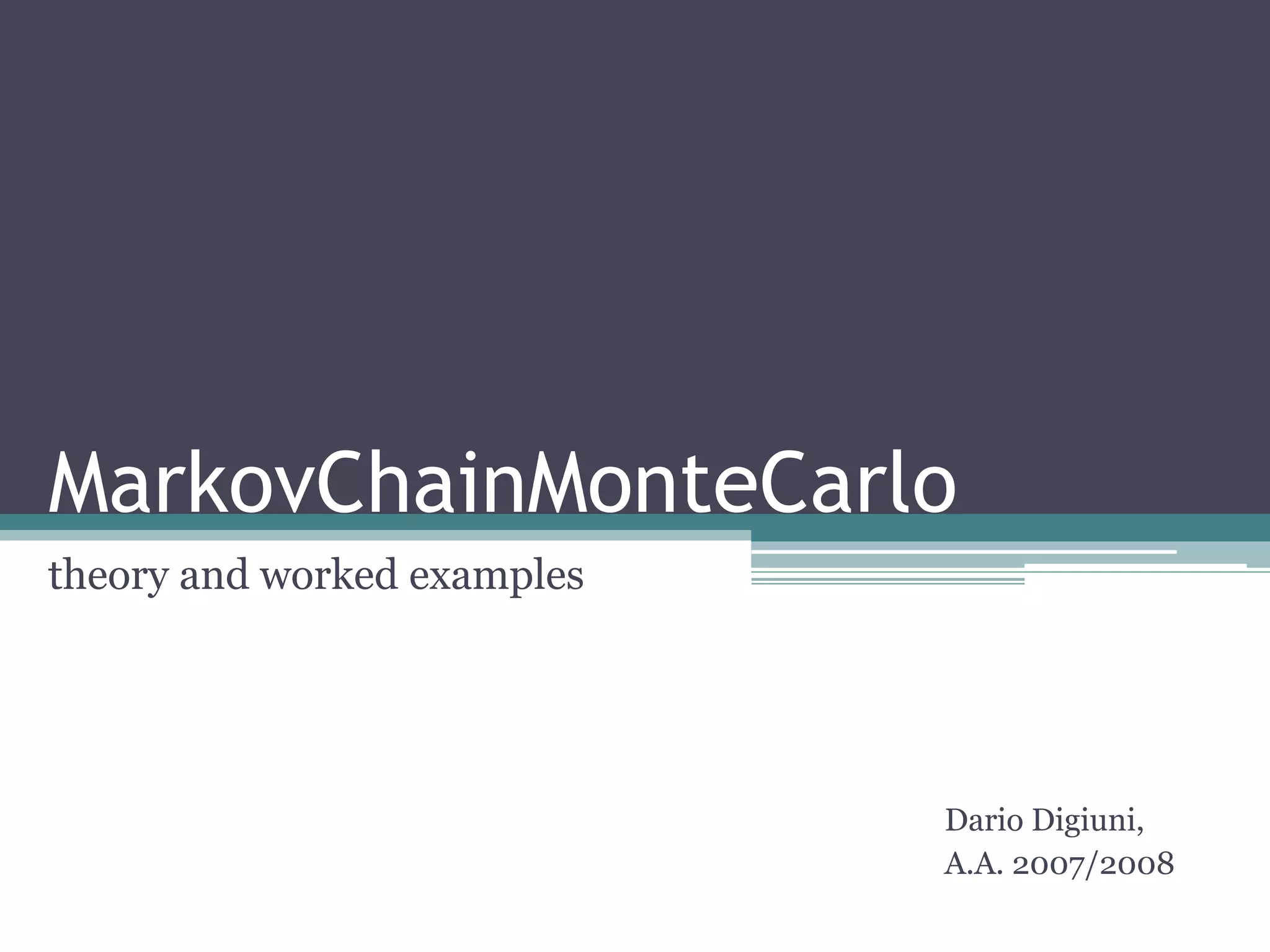 Markov Chain Monte Carlo explained | PDF
