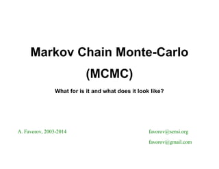 A bit about мcmc | PPT