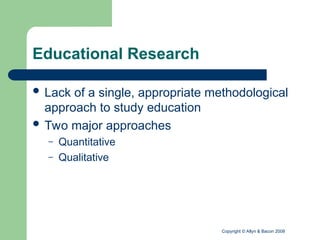 Introduction to Educational Research and its fundamental application | PPT