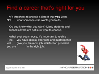 Career Match Presentation | PPT | Resume Writing and Advice | Job Search