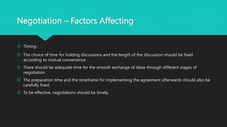 Negotiation & Presentation Skills regarding steps in business ...
