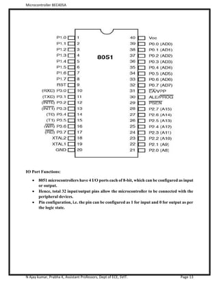 MC_Module_1 (2).pdf MICROCONTROLLER VTU. MODULE 2 | PDF