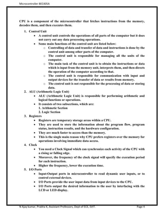 MC_Module_1 (2).pdf MICROCONTROLLER VTU. MODULE 2 | PDF