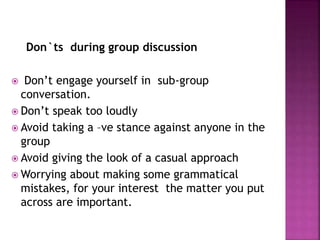 Group Discussion | PPT