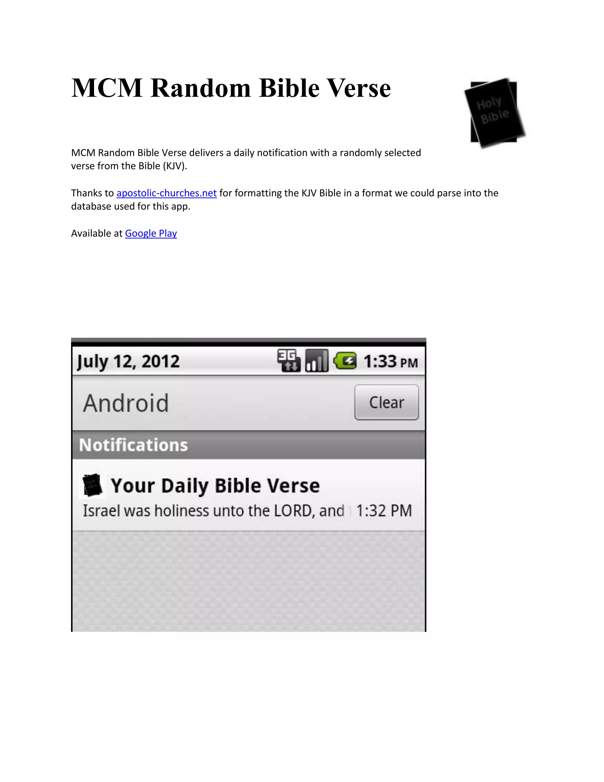 Mcm random bibleverse | DOCX