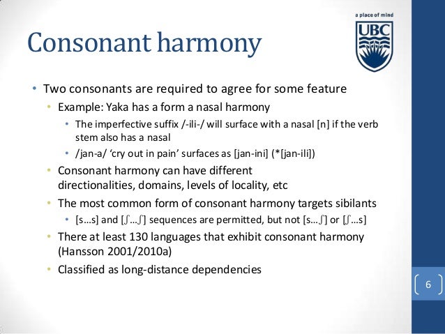Learning consonant harmony in artificial languages
