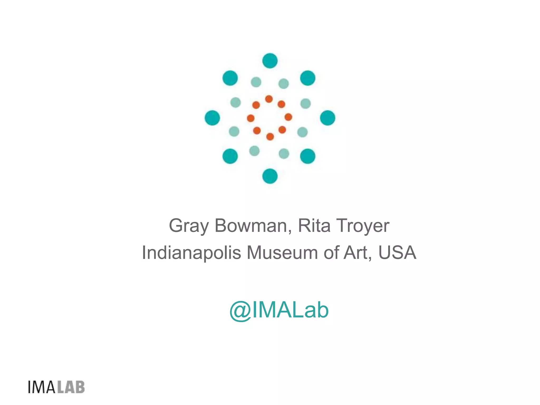 IMA Lab: Indianapolis Museum of Art Collection Page Redesign | PPTX