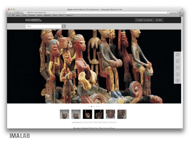 IMA Lab: Indianapolis Museum of Art Collection Page Redesign | PPT