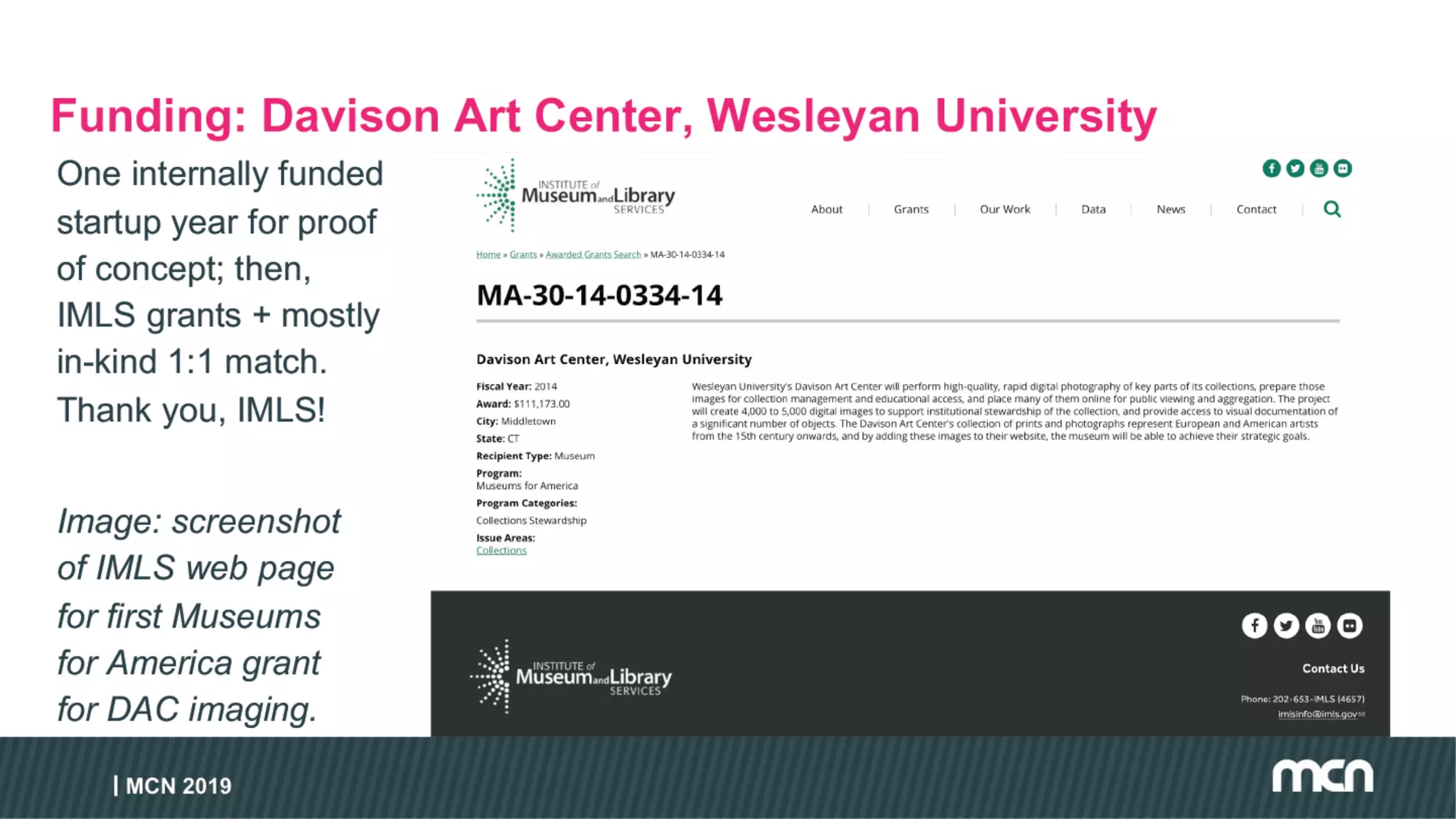 MCN 2019: High-quality Imaging in Small Museums: Making It Possible | PPT